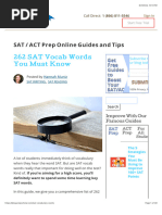 SAT / ACT Common Word Roots - Prefixes and Suffixes | PDF | English ...