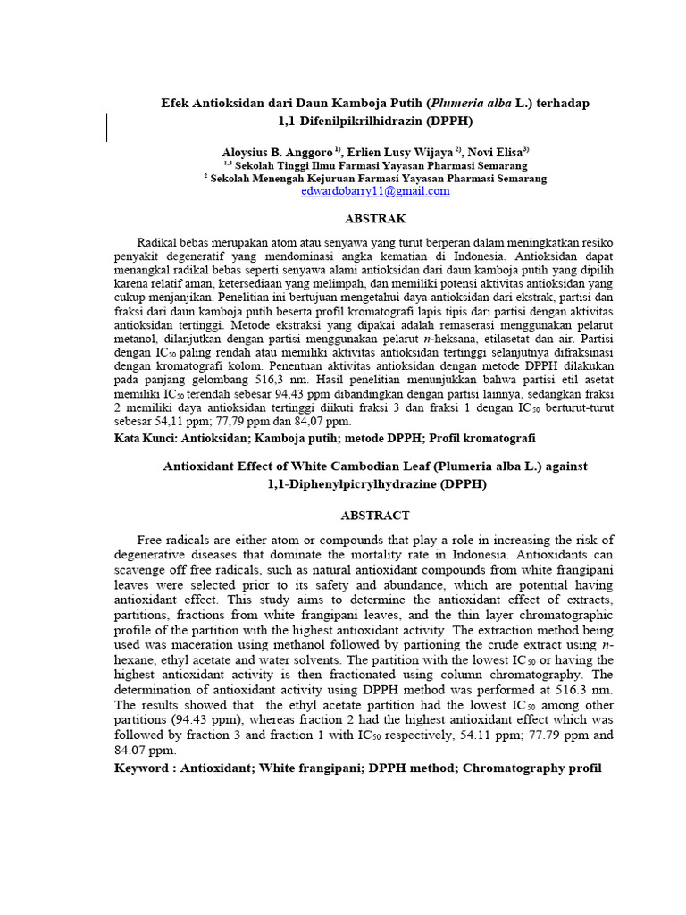 Efek+Antioksidan+dari+Daun+Kamboja+Putih+ (Plumeria+alba+L) +terhadap+++1,1 ...