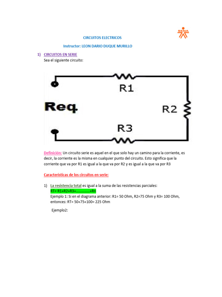 Circuitos en Serie | PDF