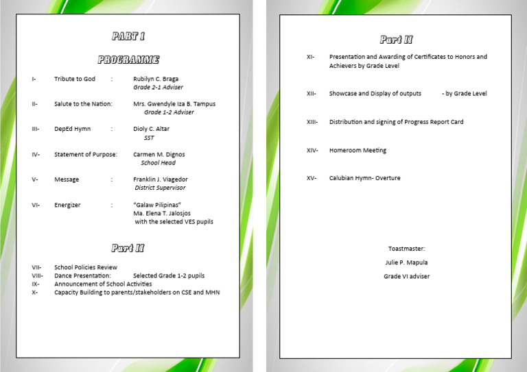 2nd Portfolio Day Content | PDF