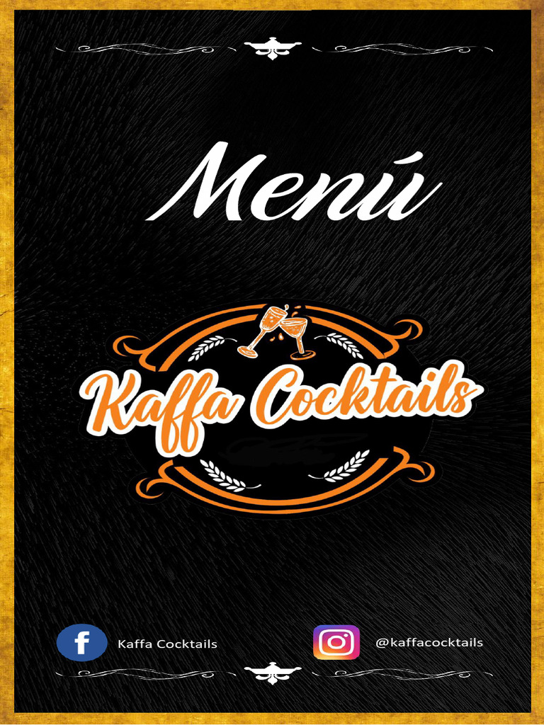 Menu Kaffa | PDF | Bebida | Bebidas alcohólicas