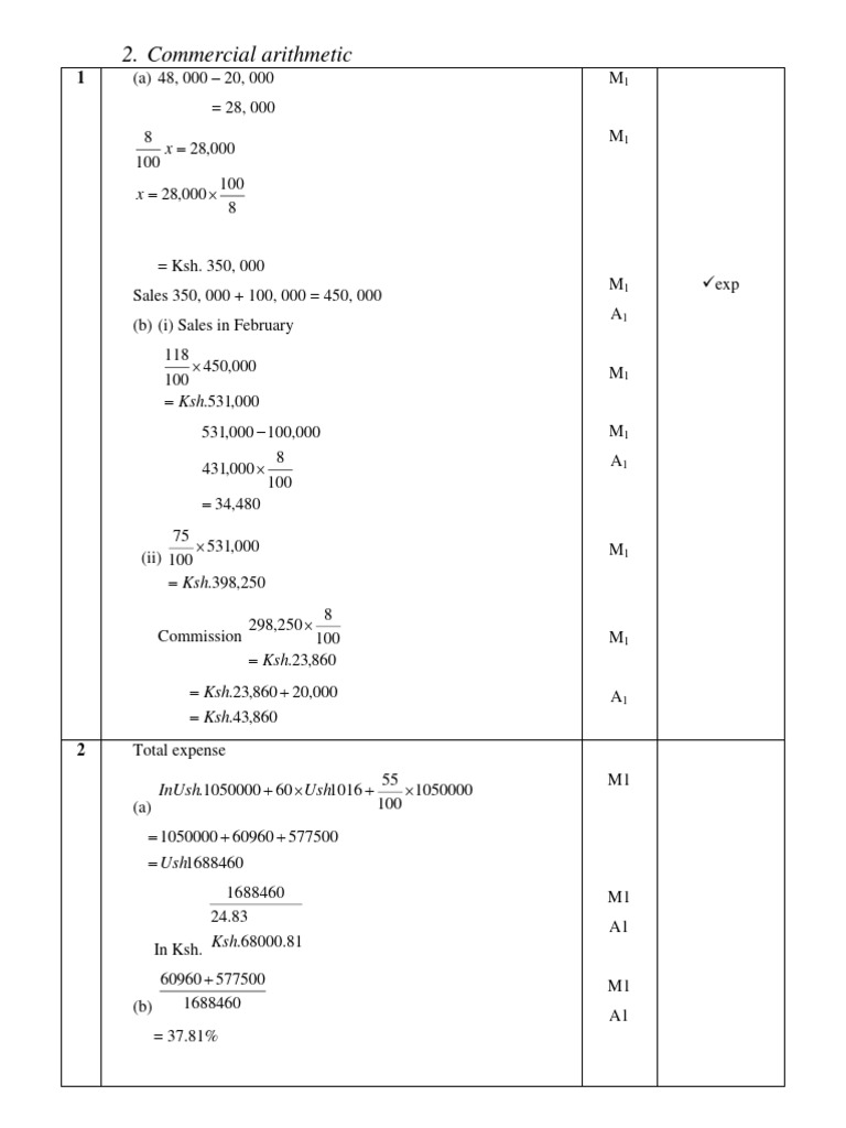 COMMERCIAL-ARITHMETIC-ANS | PDF | Geometry | Euclidean Plane Geometry