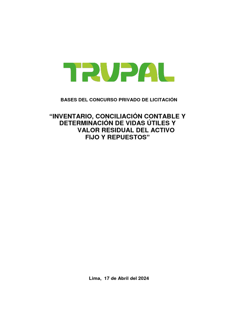 Inventario Activo Fijo 2024 - Trupal S.A. | PDF | Valoración (Finanzas ...
