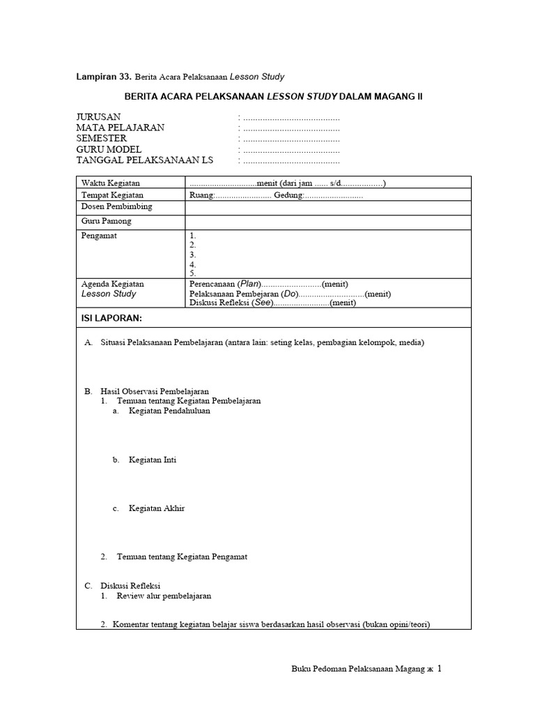 Lesson Study | PDF | Karier & Perkembangan | Seni