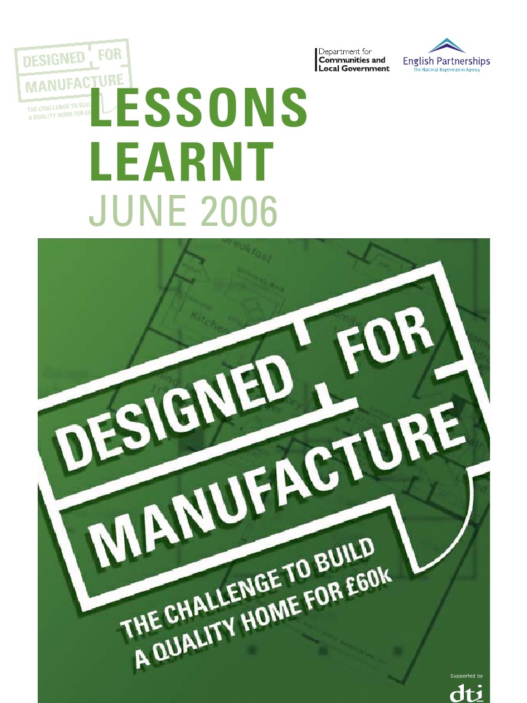 DFM Lessons Learnt 1 | PDF | Performance Indicator | Innovation