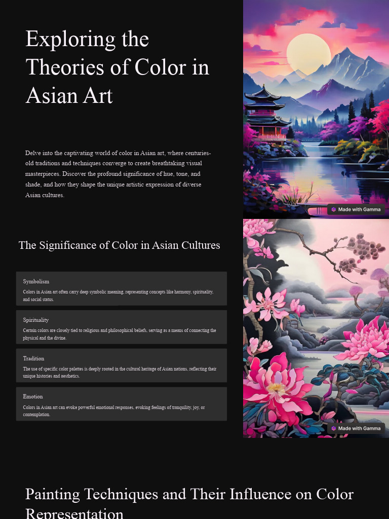 Asian Art: Theories of Color | PDF | Color | Paintings