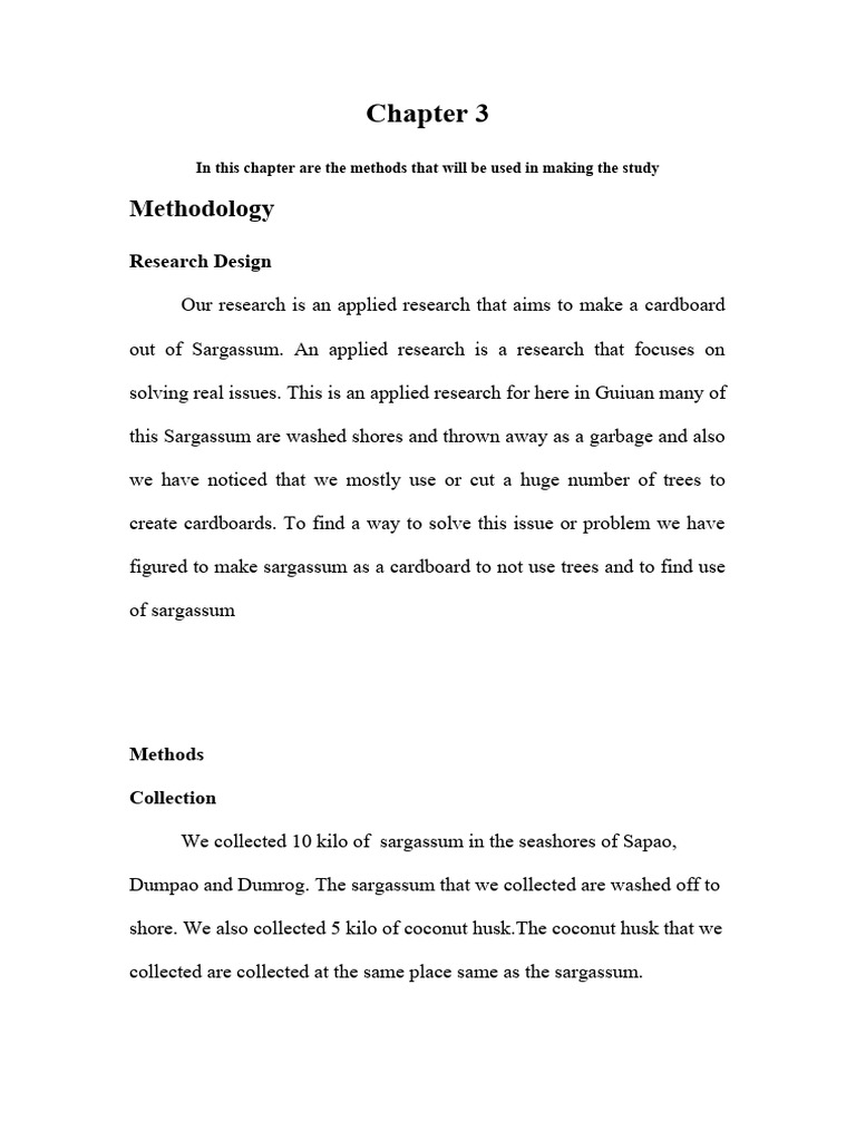 Eco-Friendly Cardboard from Sargassum | PDF | Paper | Paperboard