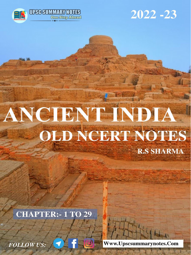 Ancient India Old Ncert Notes | PDF | Sanskrit