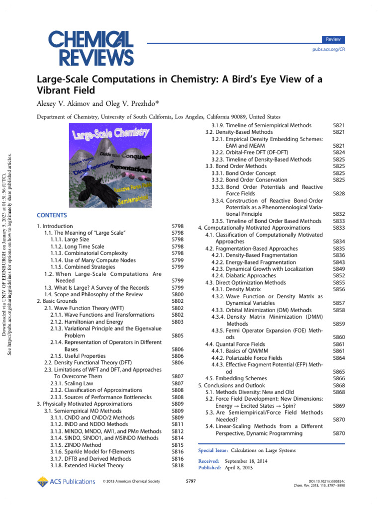 Akimov-Large-Scale Computations in Chemistry-Article-Chemical Reviews-Computational chemistry ...