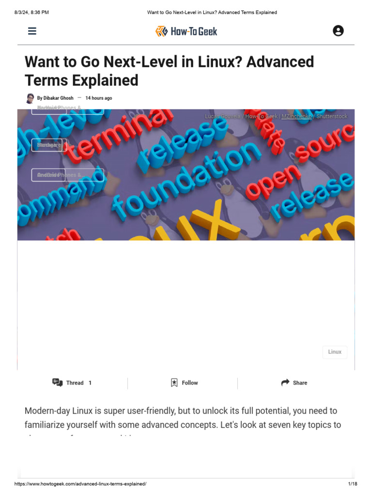 Want To Go Next-Level in Linux - Advanced Terms Explained | PDF ...