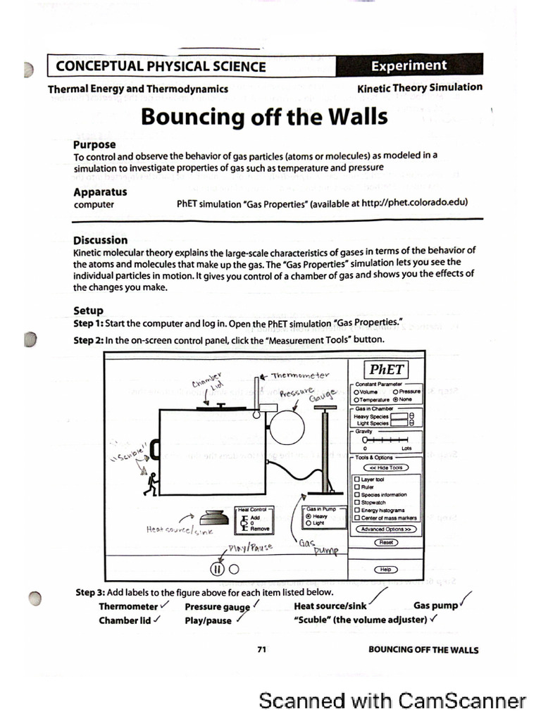 Bouncing Off The Walls Lab | PDF