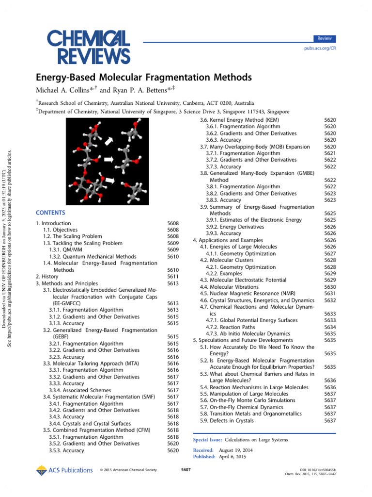 Collins-Energy-Based Molecular Fragmentation Methods-Article-Chemical ...