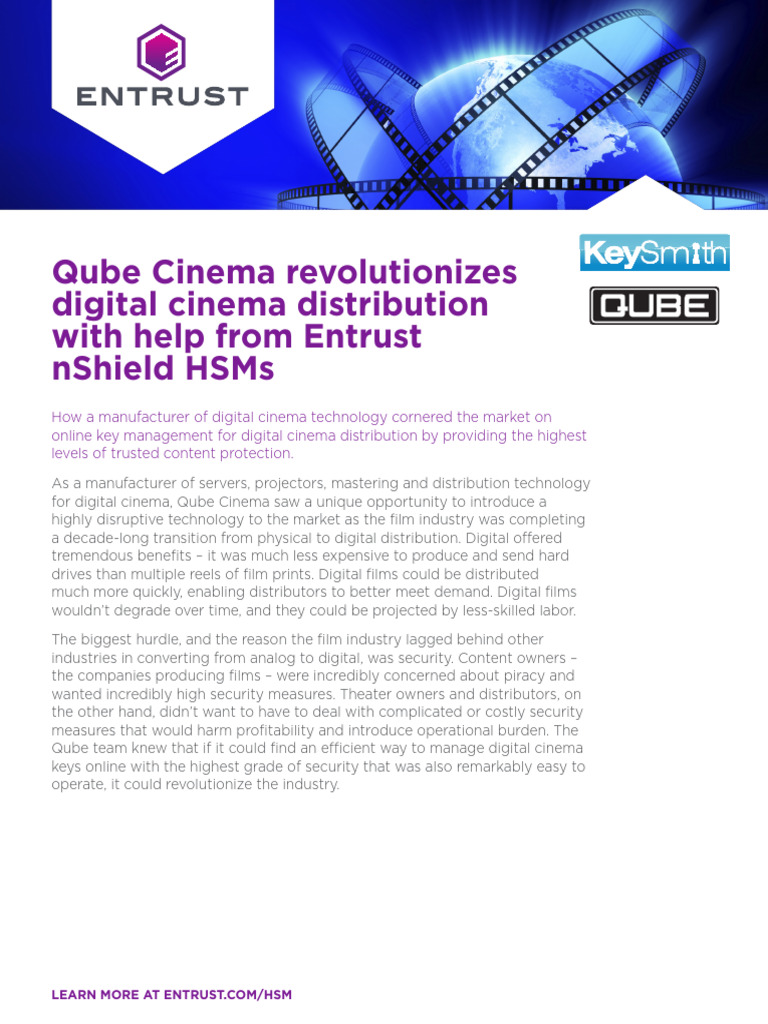 Qube Cinema Entrust HSM Cs | PDF | Encryption | Computer Security