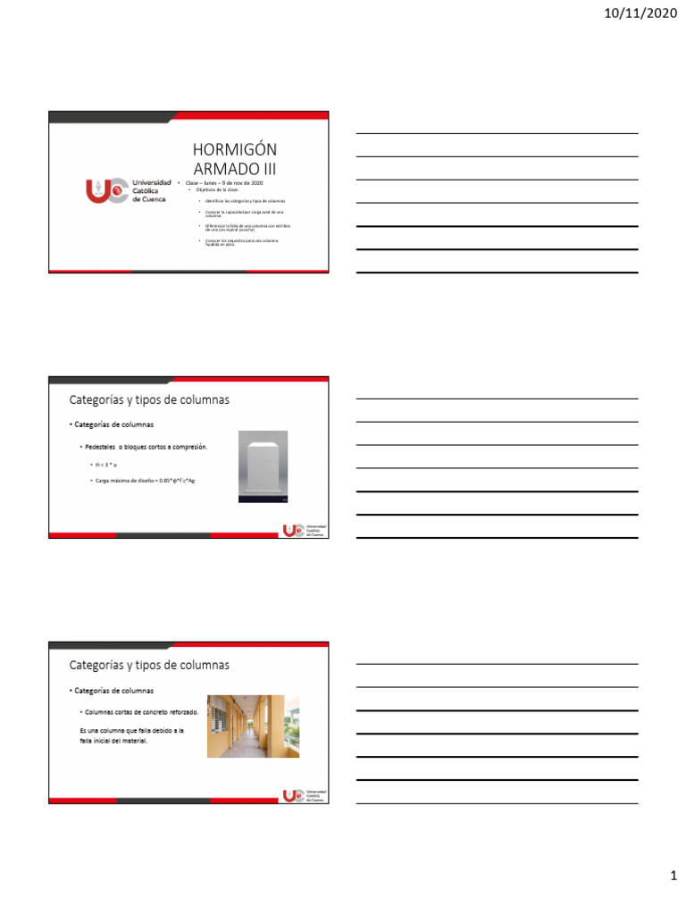 Clase_9_Nov_2020 | PDF | Columna