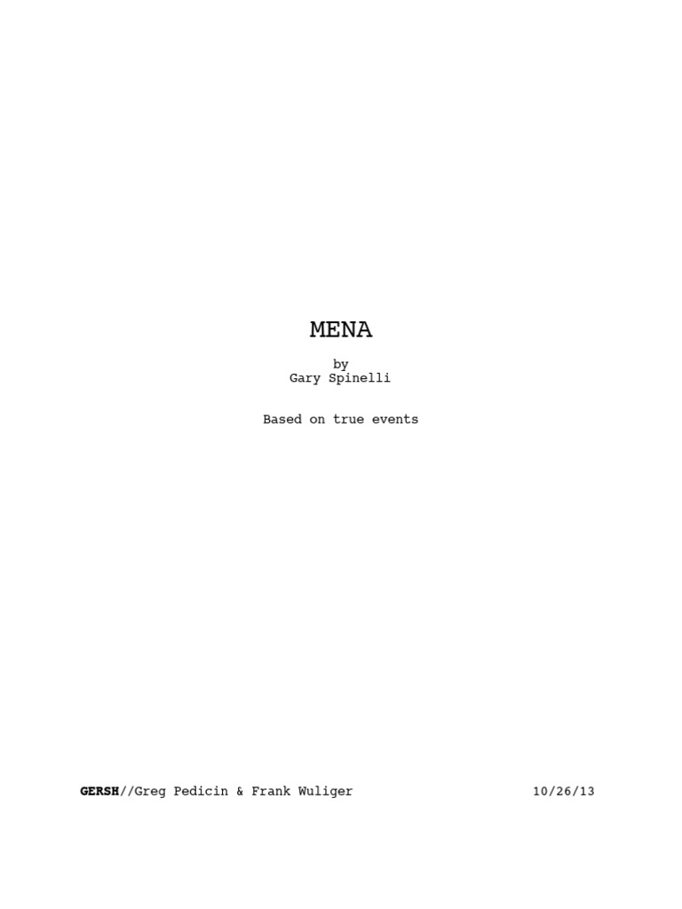 MENA - Gary Spinelli | PDF | Art | Young Adult