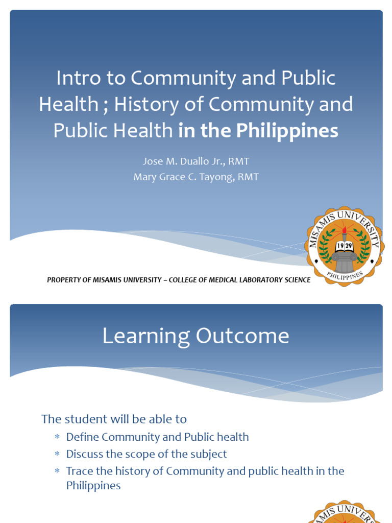 Module 1 - Intro To Community and Public Health | PDF | Public Health ...