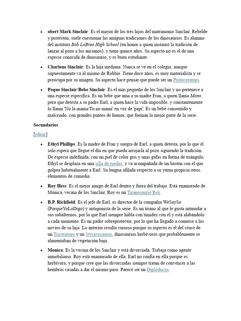 Obert Mark Sinclair | PDF | Dinosaurios Mesozoicos | Dinosauromorfos