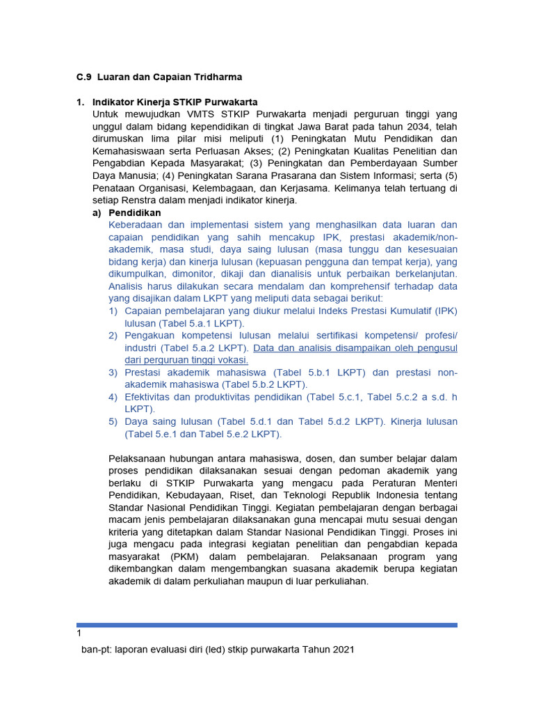 Luaran Dan Capaian Tridharma 2021 | PDF | Seni