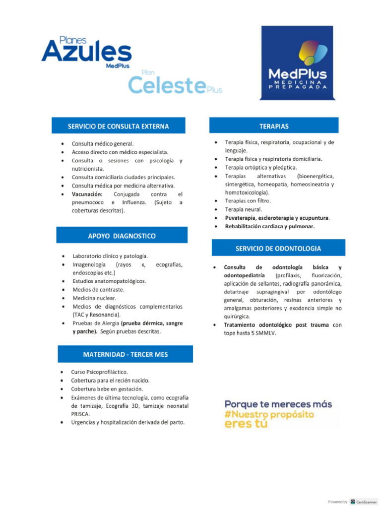 Brochure Plan Celeste Plus | PDF