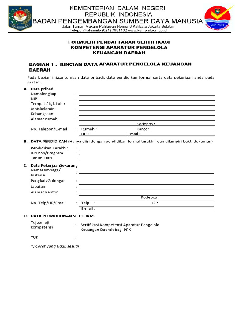 Apl 1 Keuda - PPK | PDF