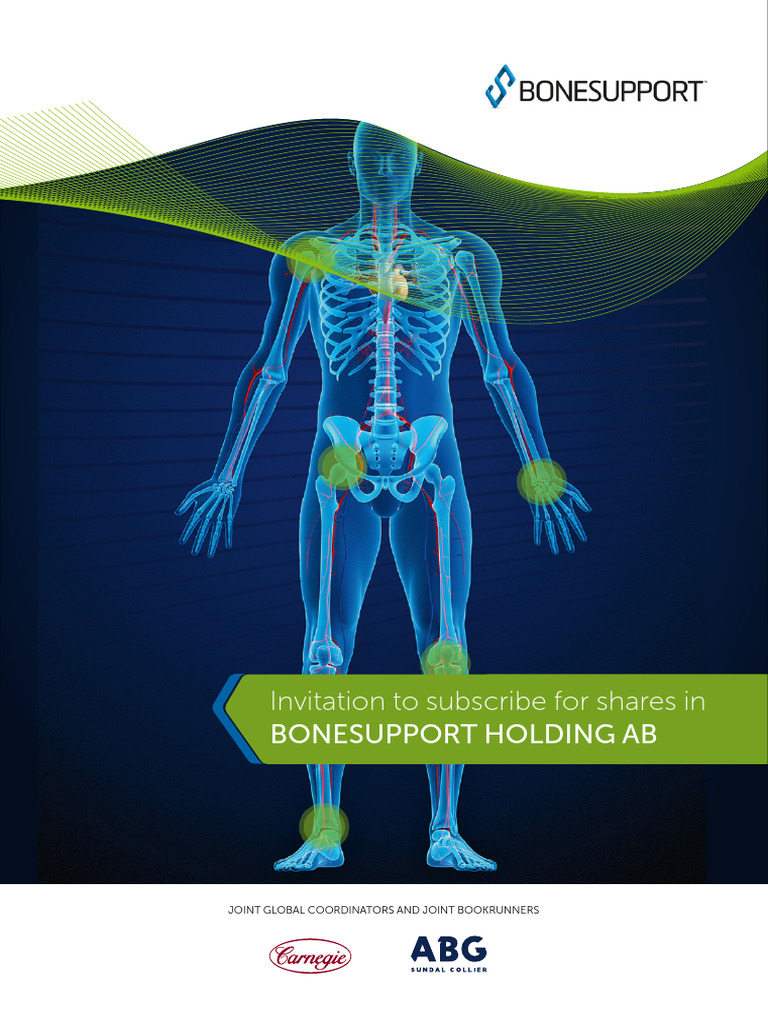 Bonesupport Prospectus English | PDF | Securities (Finance) | Earnings Per Share