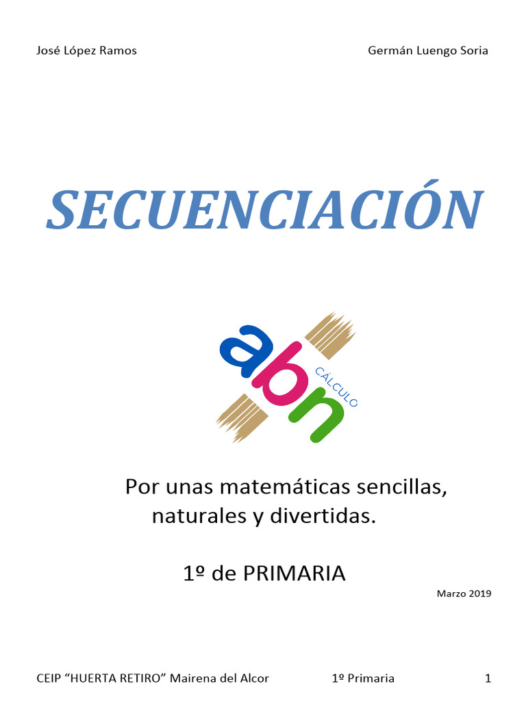 Secuenciación ABN para 1º Primaria | PDF
