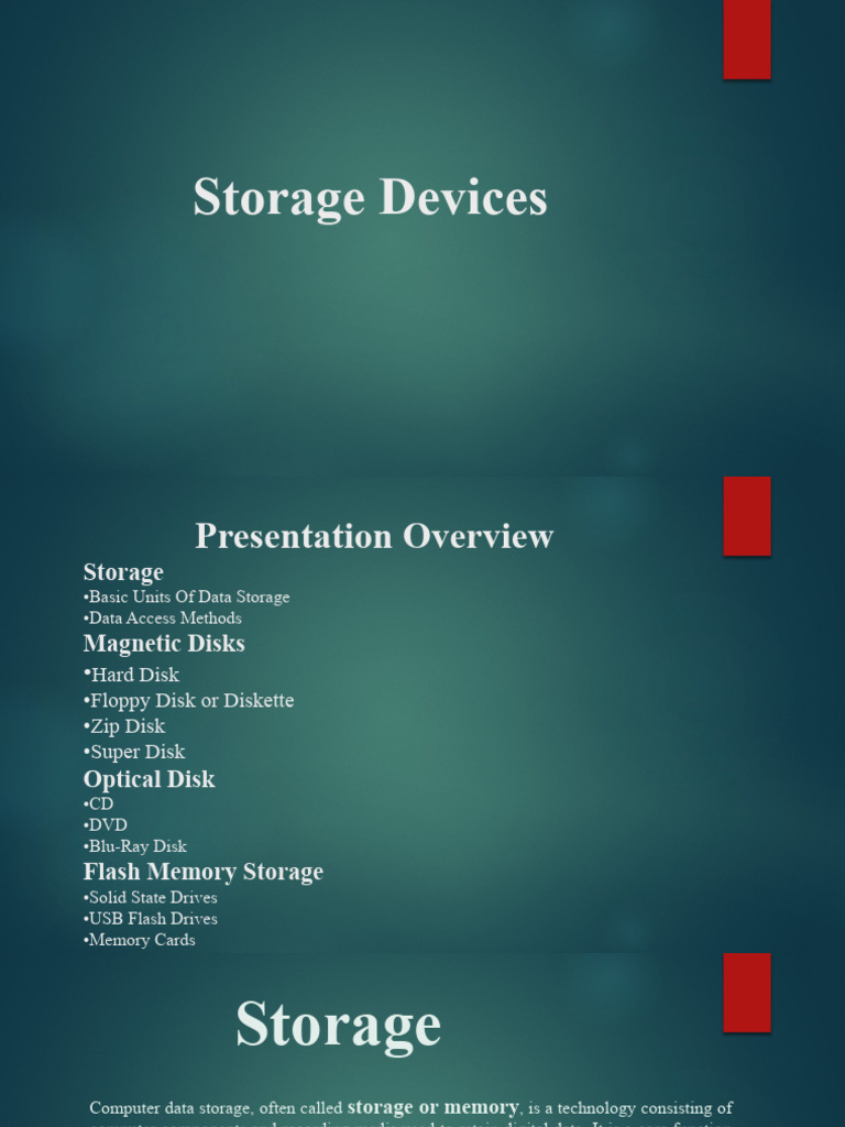 L3. Storage Devices | PDF | Computer Data Storage | Disk Storage