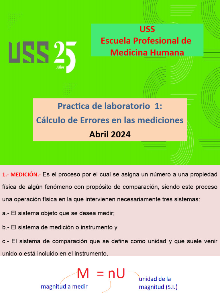 Cálculo de Errores en Mediciones | PDF | Medición | Exactitud y precisión