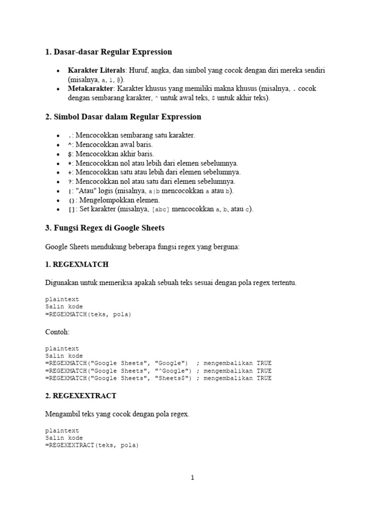 Regex Function | PDF
