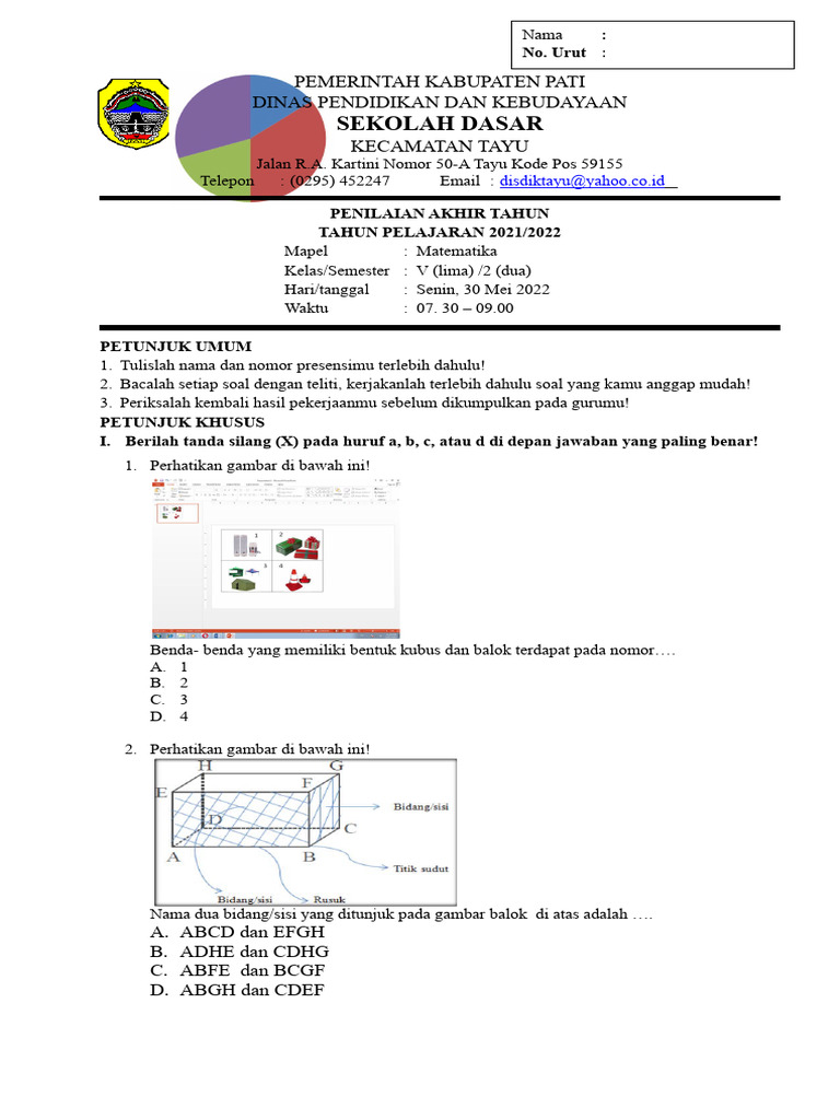 5.M.2 Soal MTK K.5 | PDF