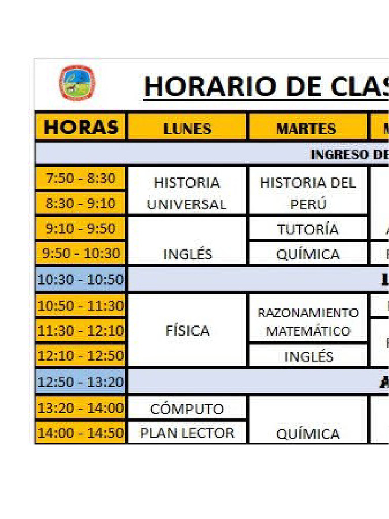 horario | PDF