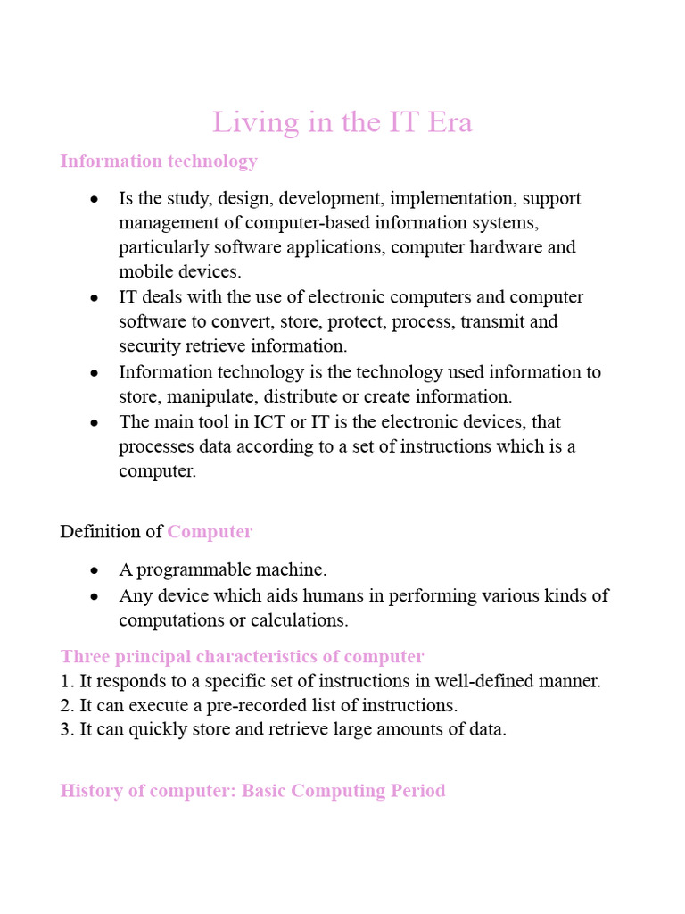 IT Reviewer | PDF | Software | Operating System