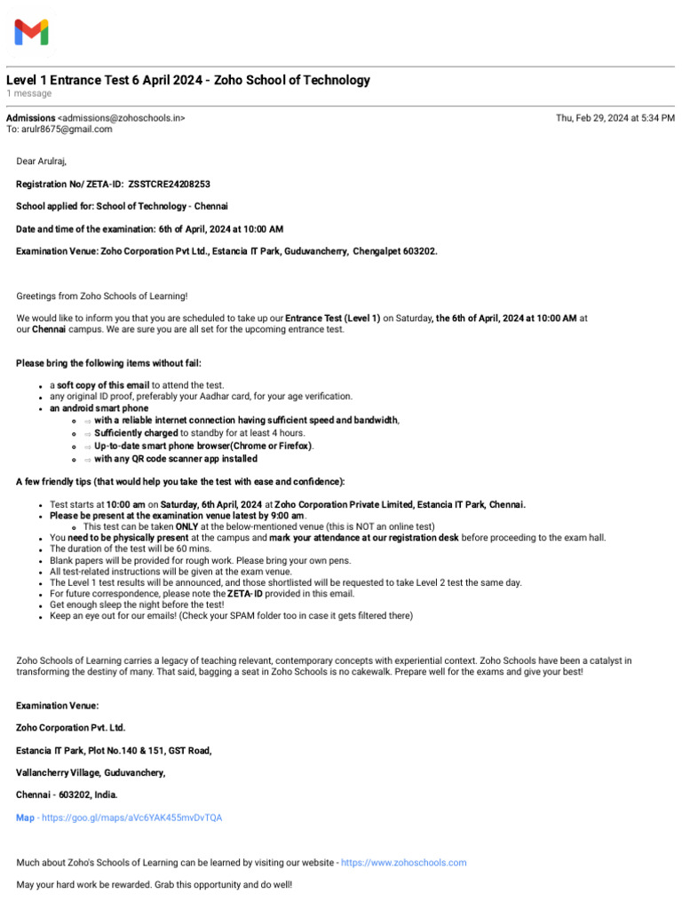 Zoho Exam Application | PDF | Computing