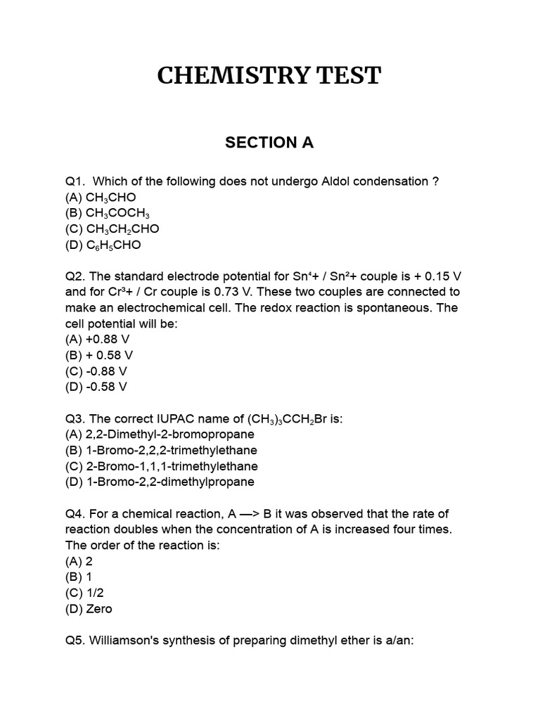 Chem.Paper-1 | PDF | Physical Chemistry | Chemistry Chem.Paper-1 | PDF | Physical Chemistry | Chemistry
