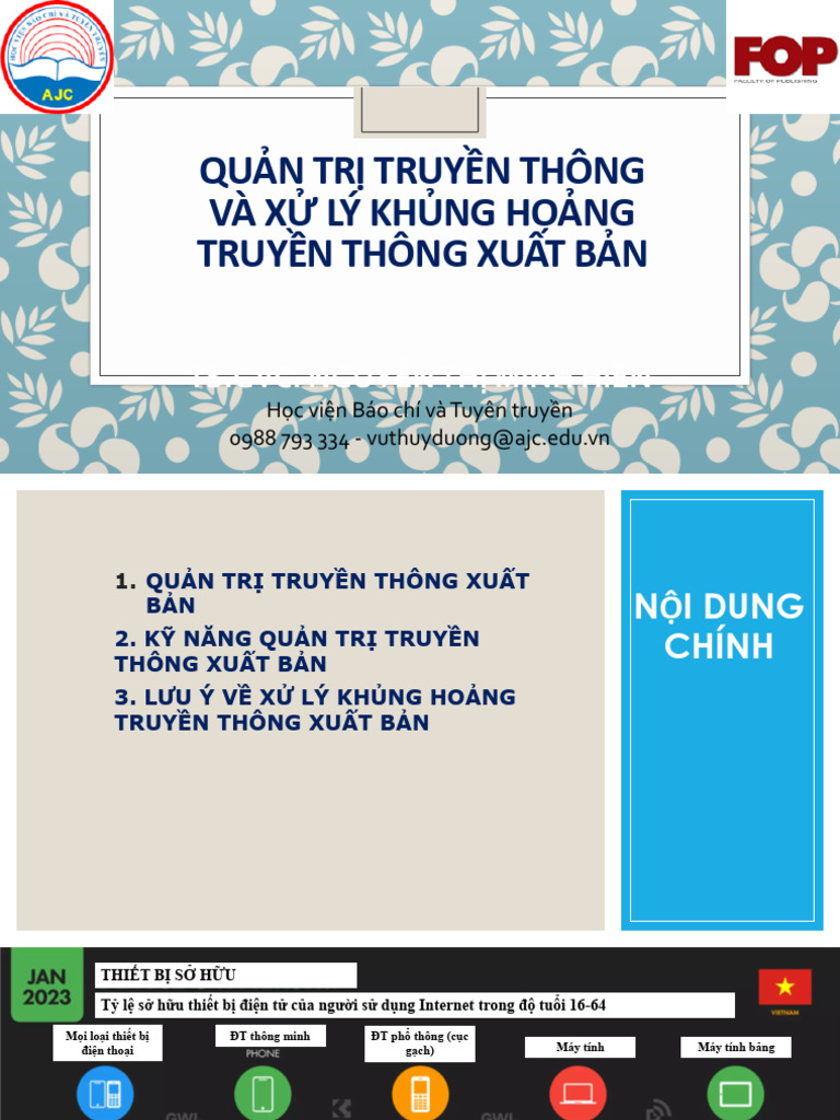 Quản Trị Truyền Thông XB | PDF
