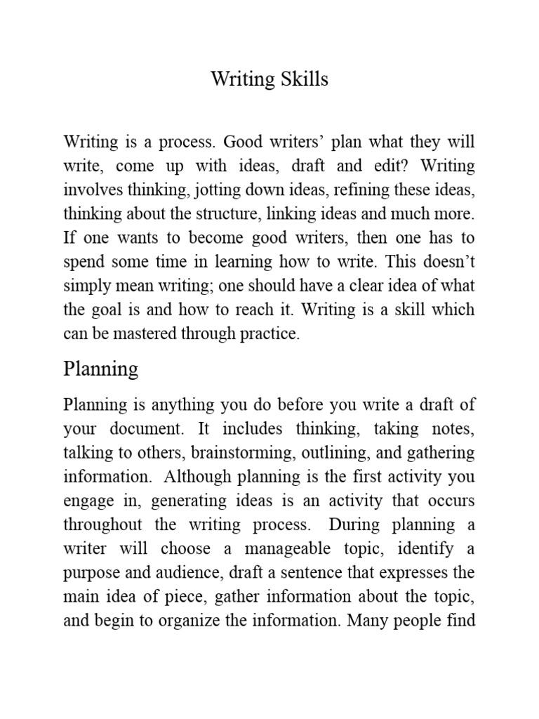 Planning Drafting Editing | PDF | Information | Thought