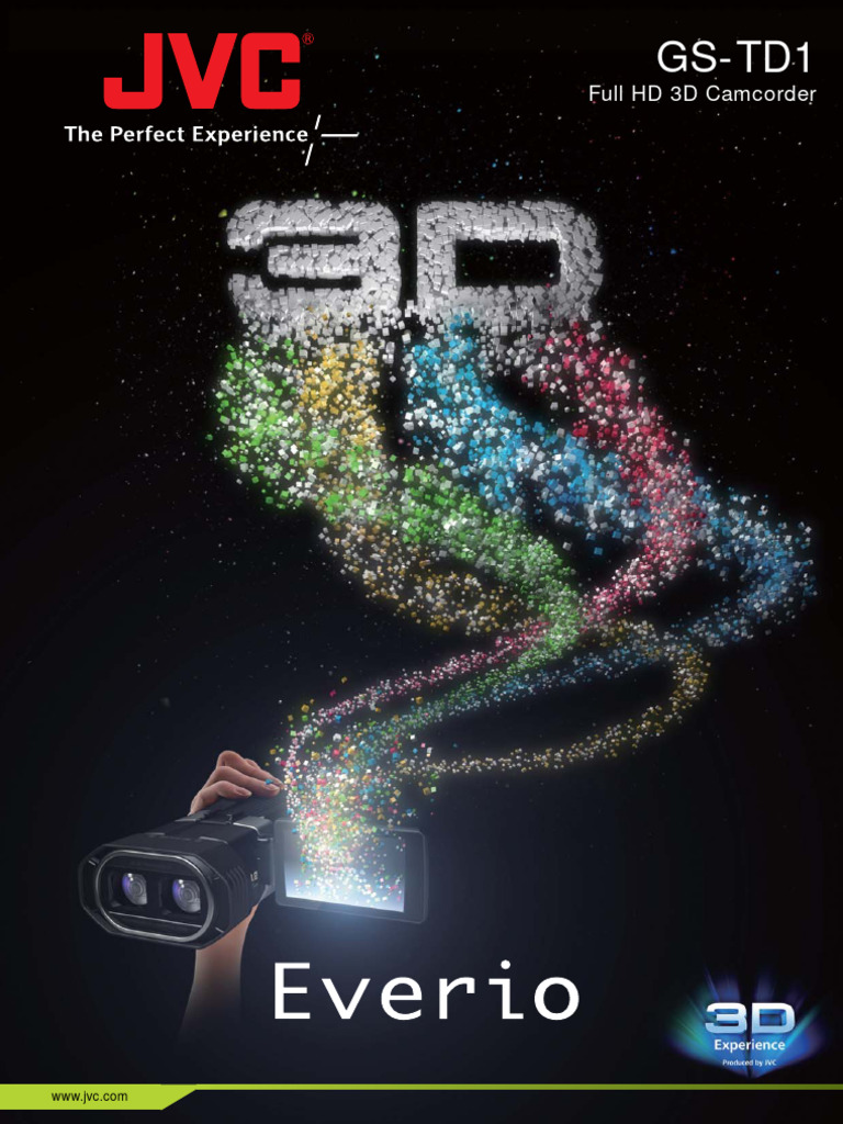 GS-TD1: Full HD 3D Camcorder | PDF | Image Stabilization | Camera