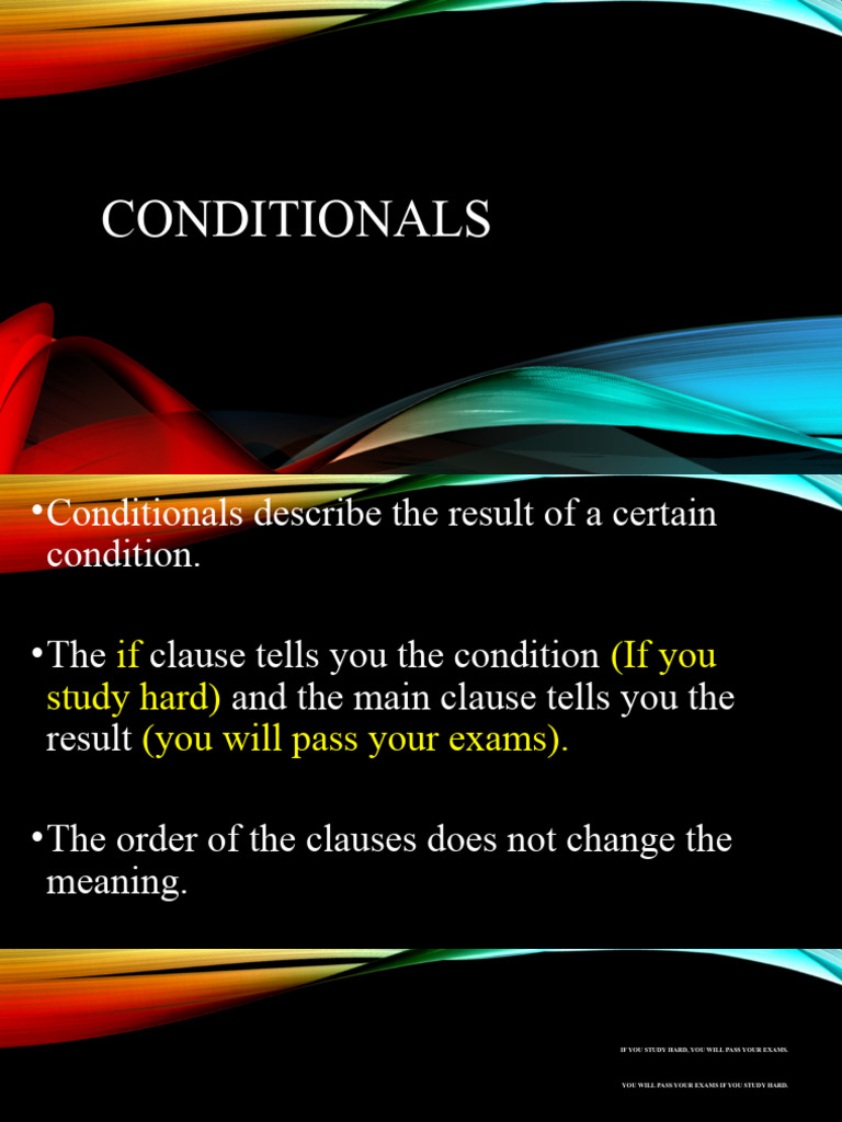 CONDITIONALS PPT. | PDF