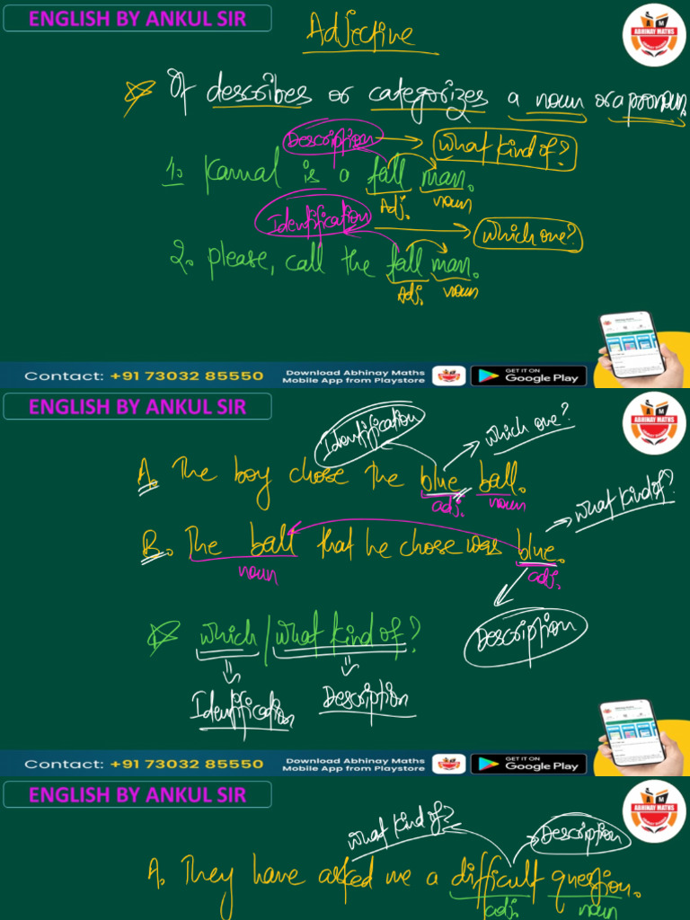 Adjectives Class-1 | PDF