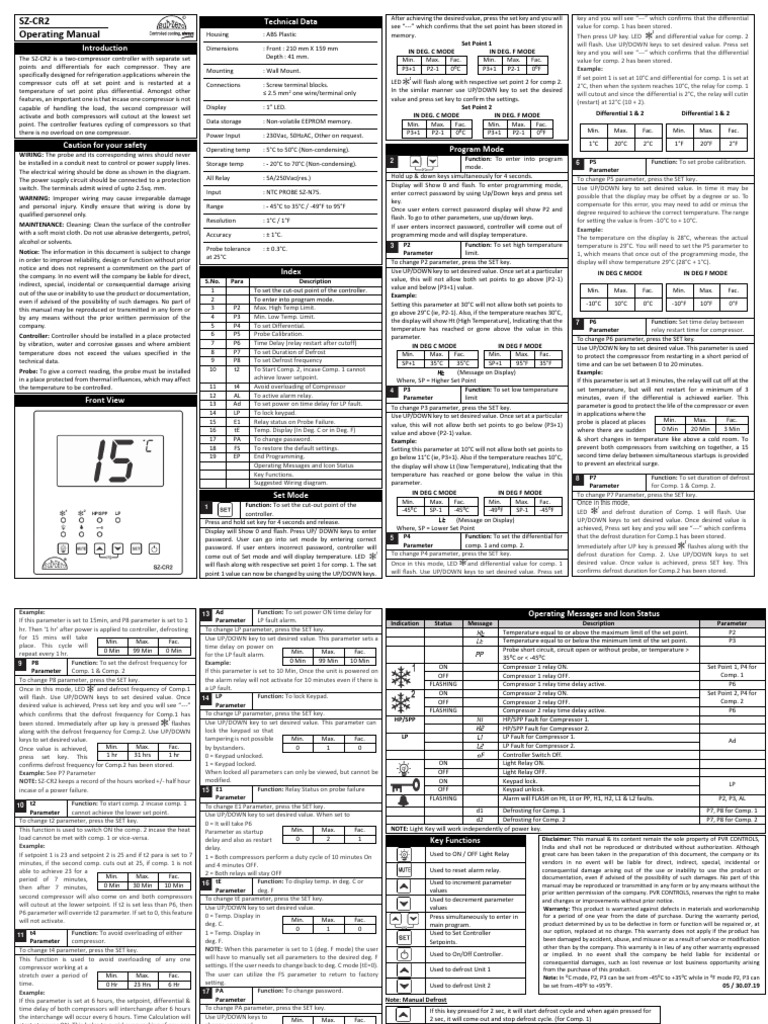 SZ cr2 | PDF | Parameter (Computer Programming) | Relay