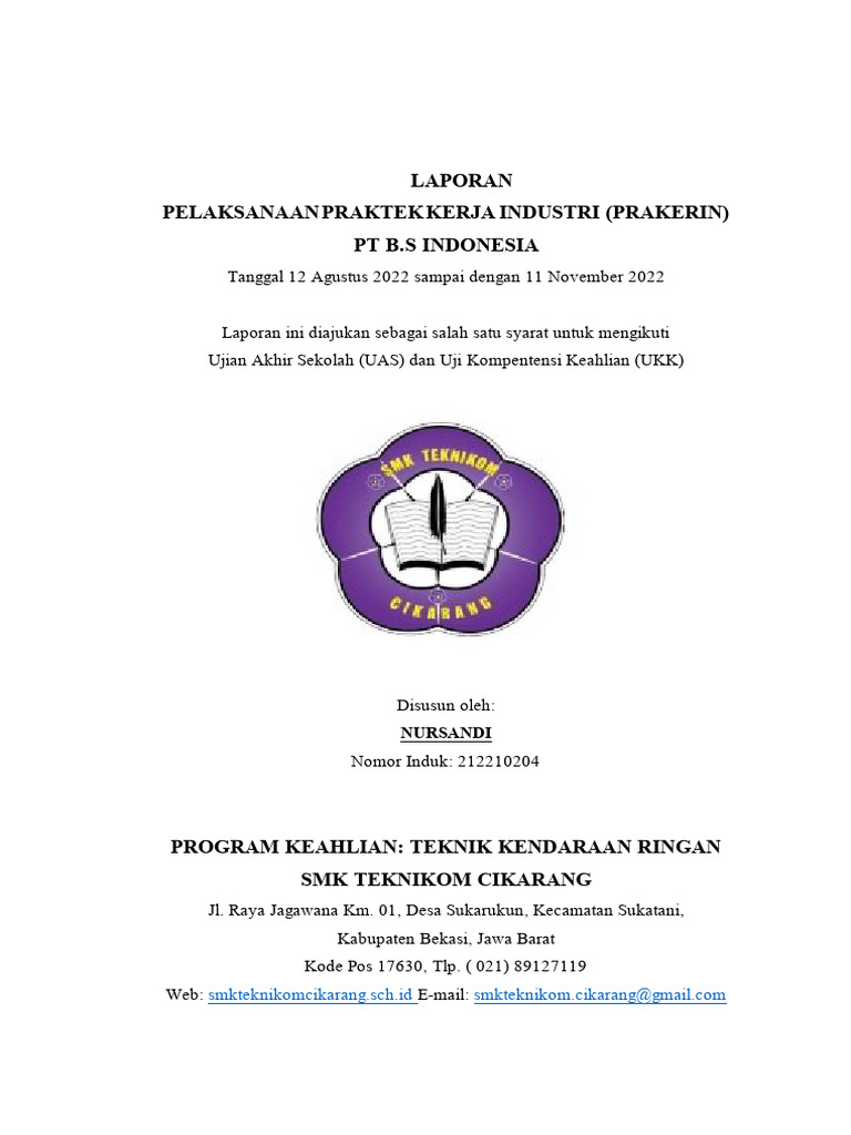 Laporan BS Indonesia Firman TKR | PDF | Bisnis