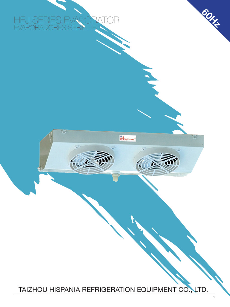 Guía Técnica de Evaporadores HEJ | PDF | Ciencias fisicas | Rieles