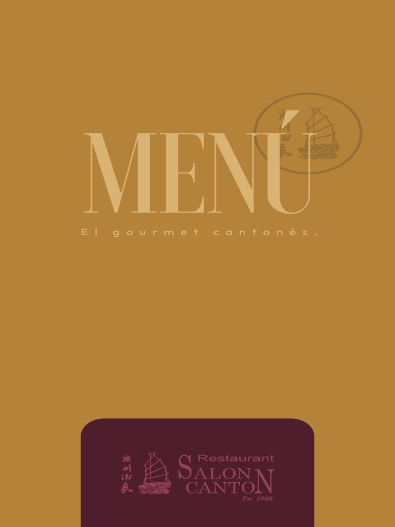 Menú del Restaurante Cantón | PDF | Alimentos | Cocina