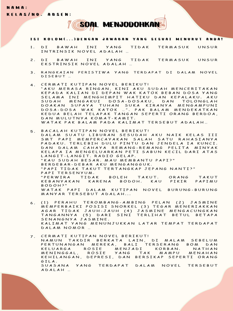 Asesmen Pilgan | PDF | Dewasa Muda