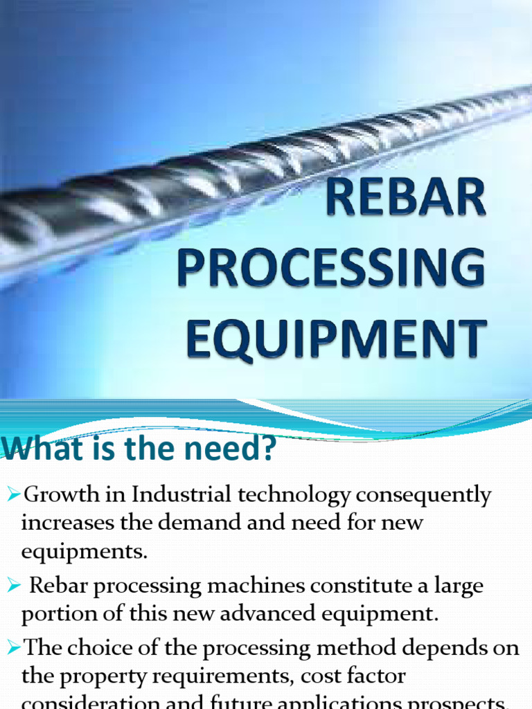 rebar-processing-equipment | PDF | Structural Steel | Wire
