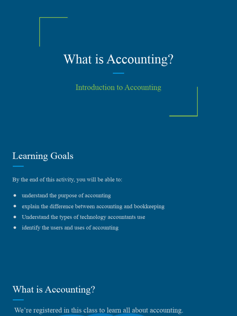 Introduction To Accounting | PDF | Accounting | Bookkeeping