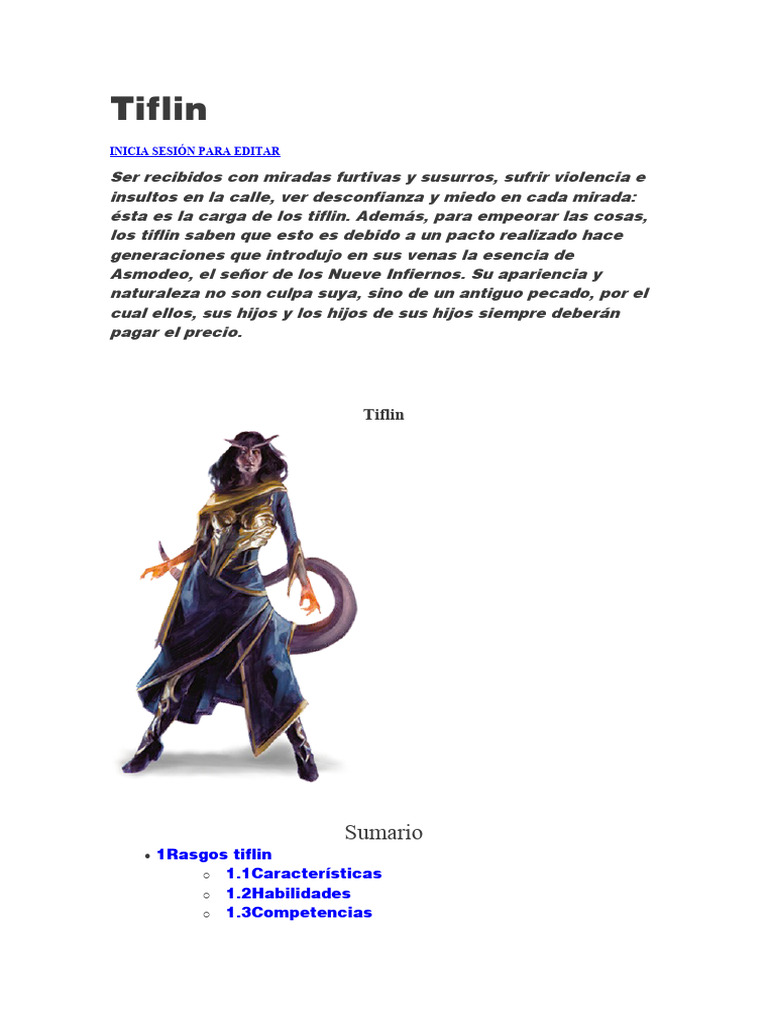 Tiflin: Sumario | PDF