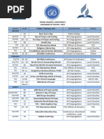 2025 GC Calendar of Events | PDF | Seventh Day Adventist Church ...