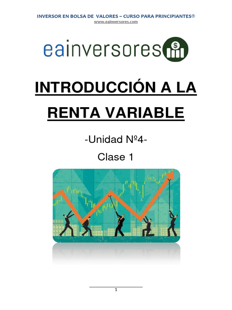 Unidad 4 Introducción A La Renta Variable | PDF | Compartir (Finanzas ...
