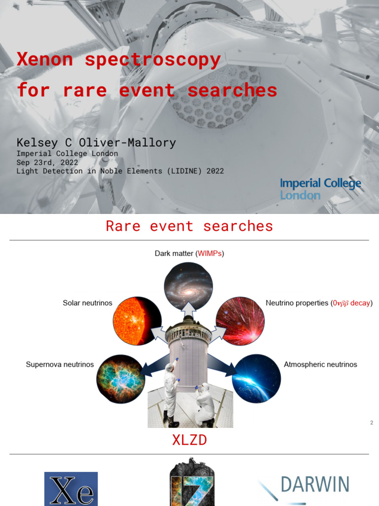 Xenon Spectroscopy IC | PDF | Ultraviolet | Neutrino